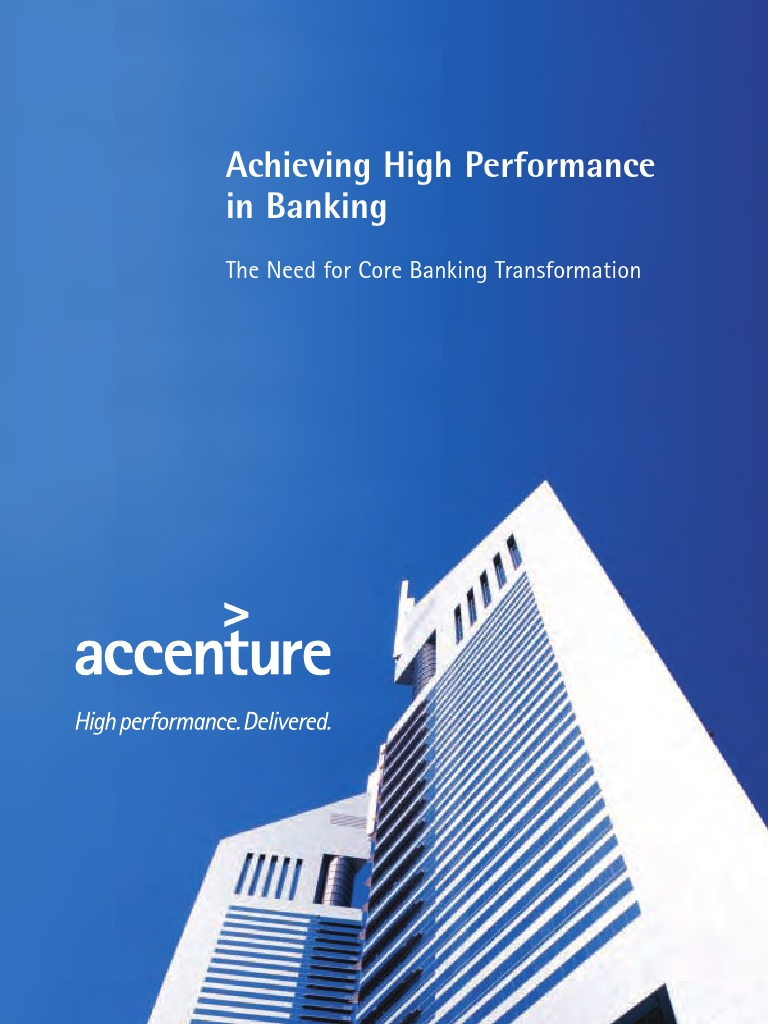 Accenture Industry Accenture Banking High Performance Core Banking ...