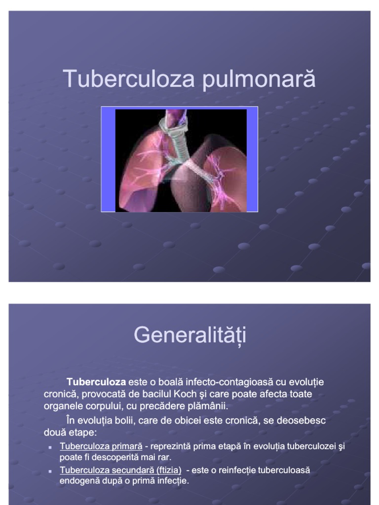 Tuberculoza Pulmonară | PDF