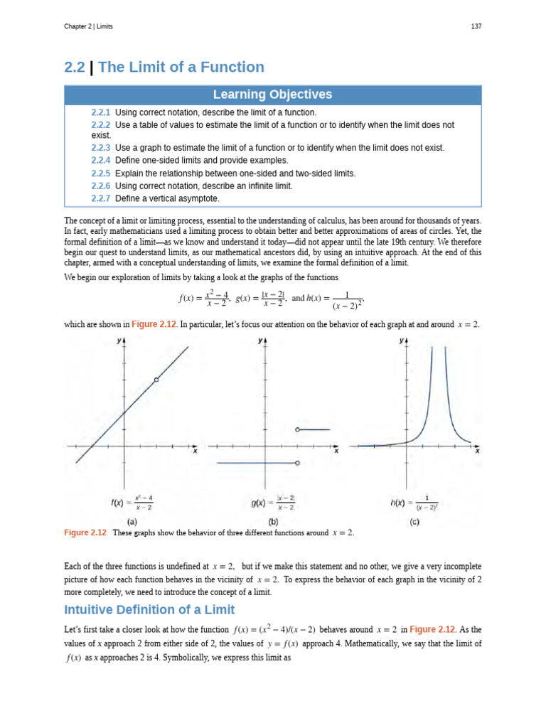 Reading12 | PDF | Limit (Mathematics) | Function (Mathematics)