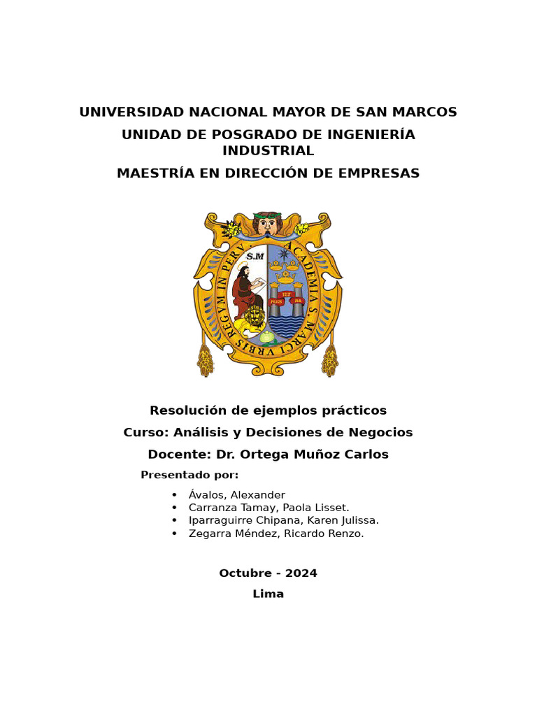 Ejercicios AHP - Equipo 1 - ADN | PDF | Business | Economias