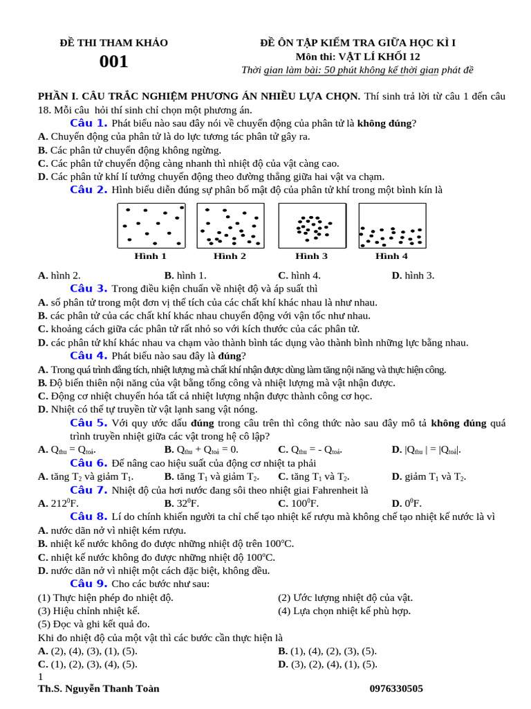 Ôn Tập Giữa HK1 - HS | PDF
