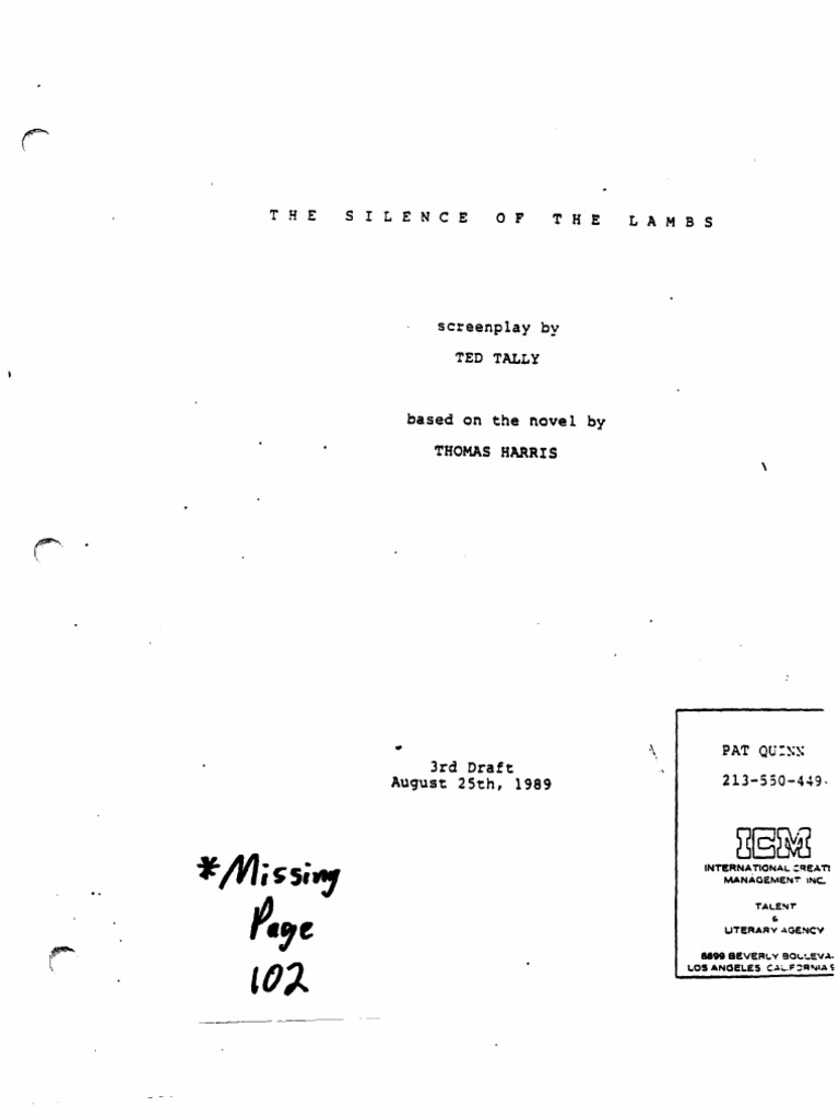Silence of The Lambs | PDF