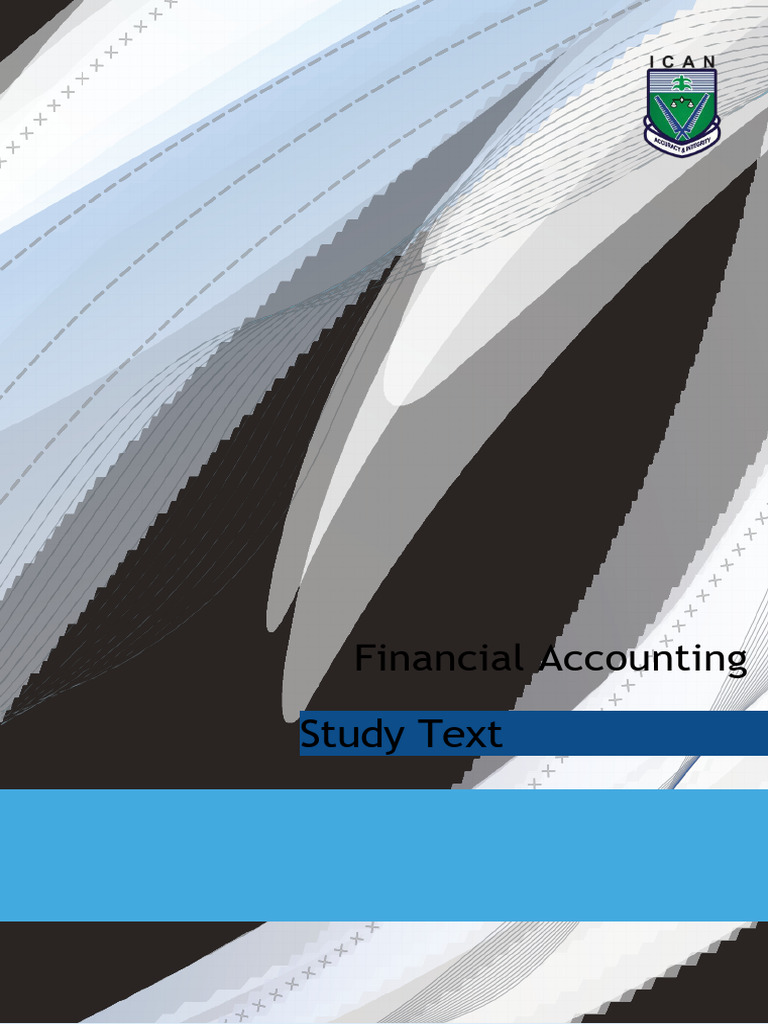 Financial Accounting Study Text ICAN | PDF | Sole Proprietorship ...