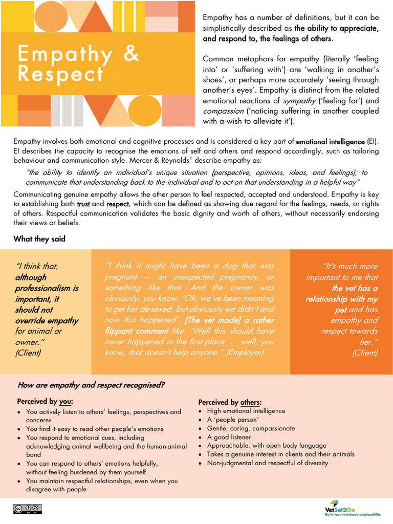 Empathy Respect | PDF | Empathy | Body Language Empathy Respect | PDF | Empathy | Body Language