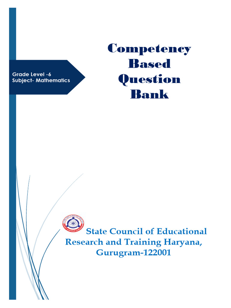 Competency Based Bank: State Council of Educational Research and ...