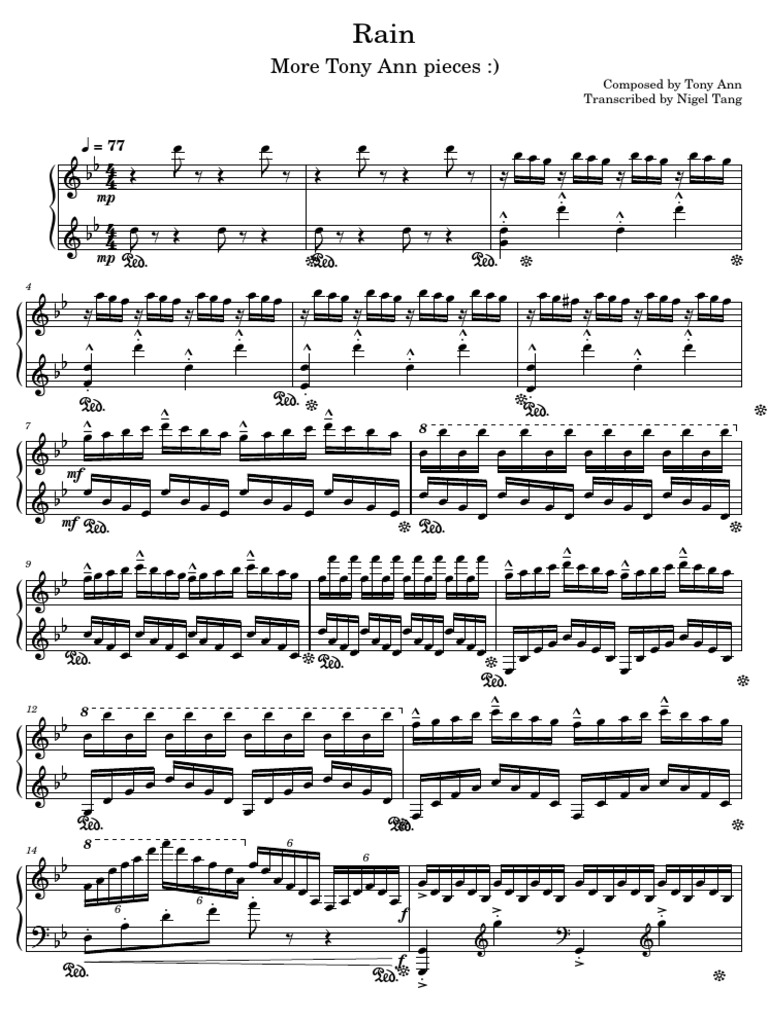 Rain - Tony Ann | PDF