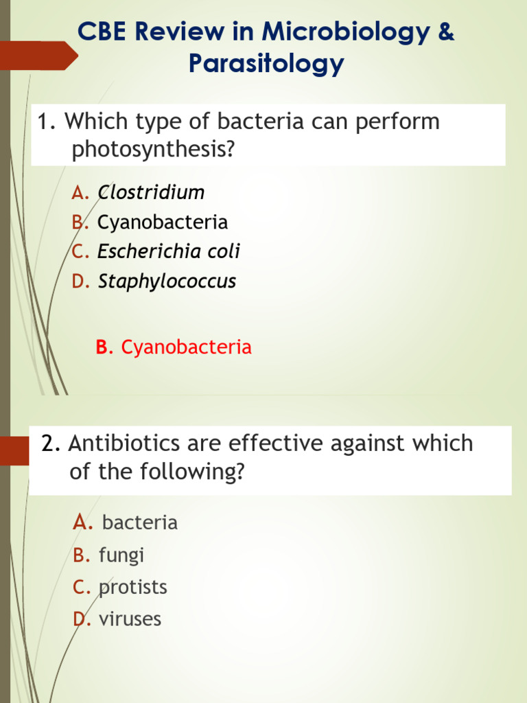 CBE Review in Micro para 2024 | PDF | Virus | Bacteria