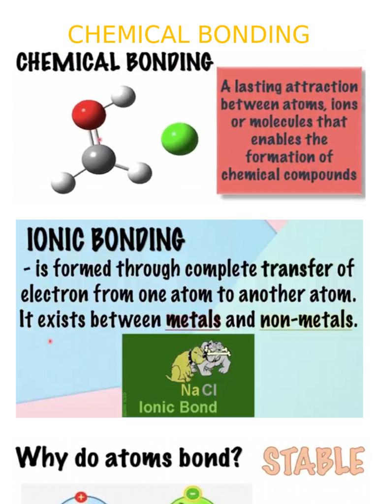 Chemical Bonding | PDF