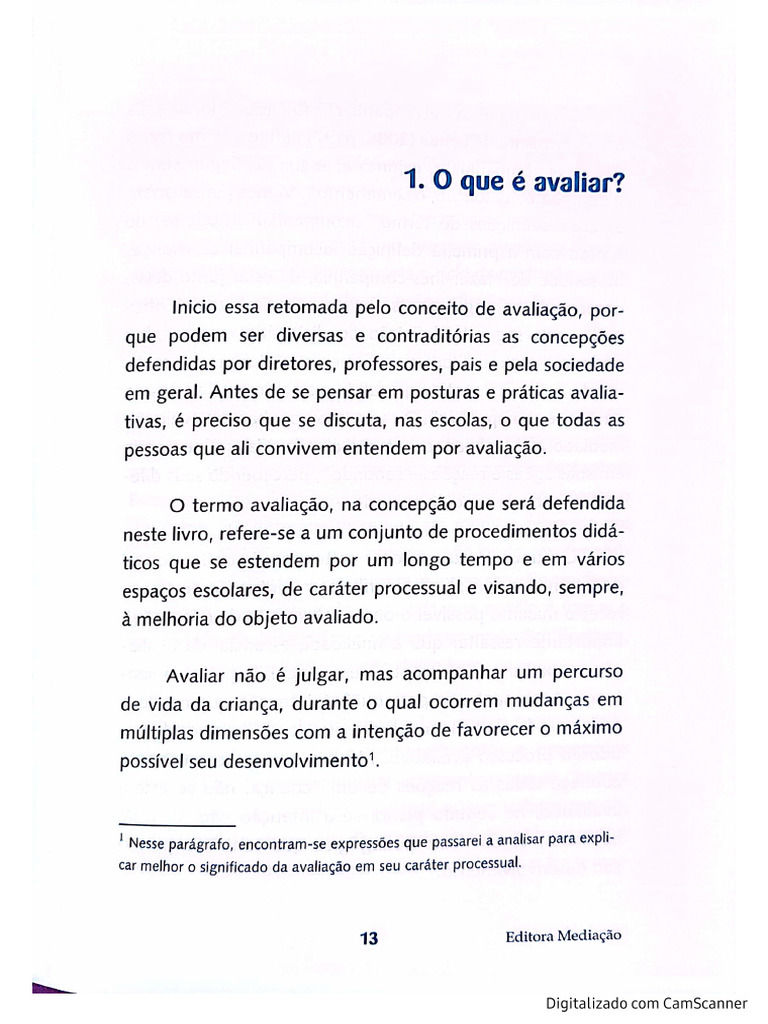 O Que É Avaliar? Hoffmann | PDF