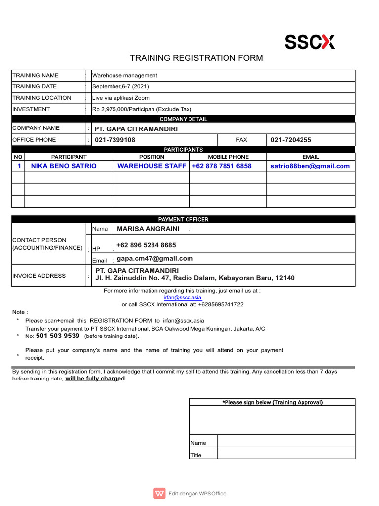 SSCX - Warehouse Management | PDF