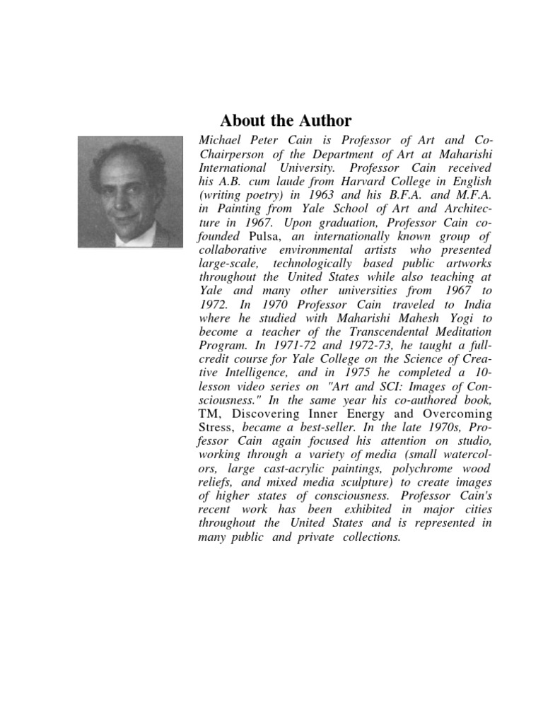 Art and The Unified Field - Michael Peter Cain | PDF | Consciousness ...