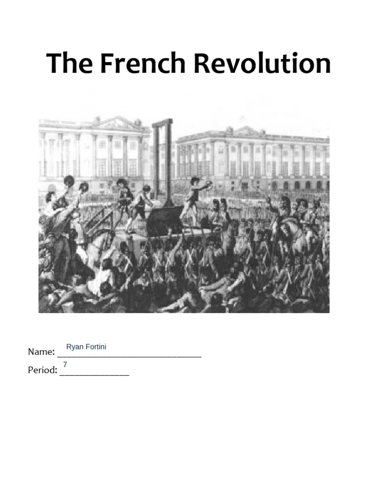 French Revolution Packet 2022 | PDF | Napoleon | First French Empire