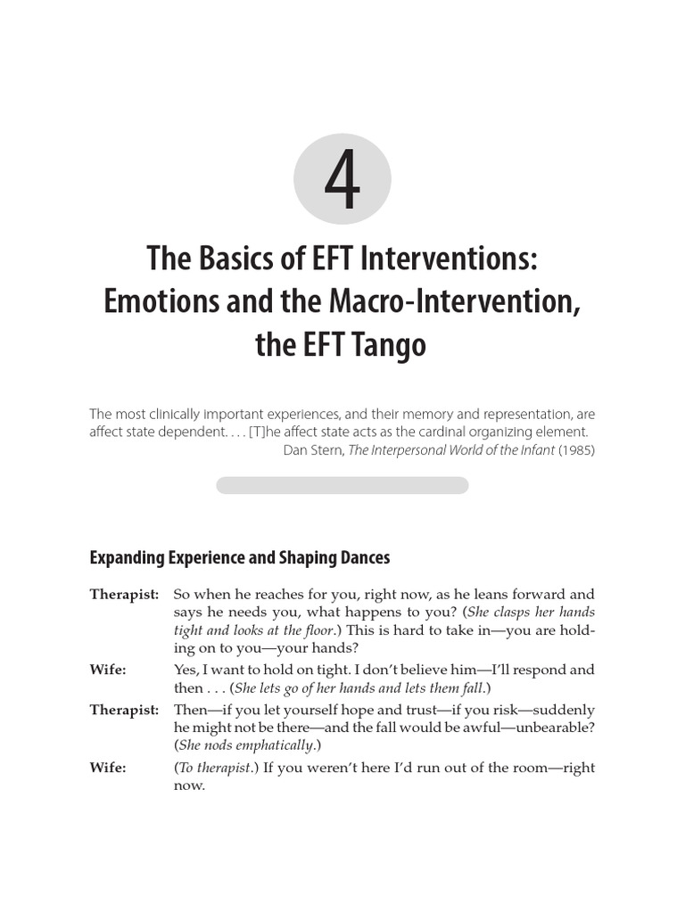 Basics of EFT Interventions Explained | PDF | Emotions | Empathy