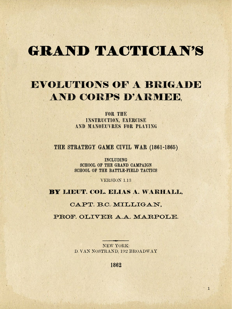 Civil War Strategy Game Manual | PDF | Military