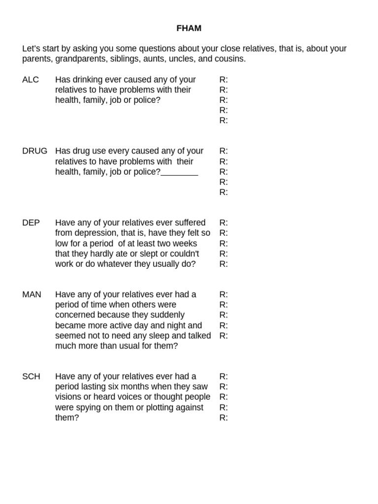 FHAM | PDF | Causes Of Death | Mental Health