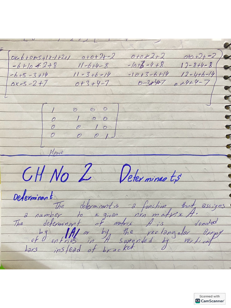 CH 2 Linear Algebra | PDF