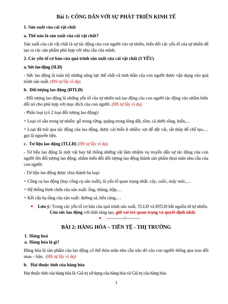 Ndung Ôn Thi GDCD | PDF