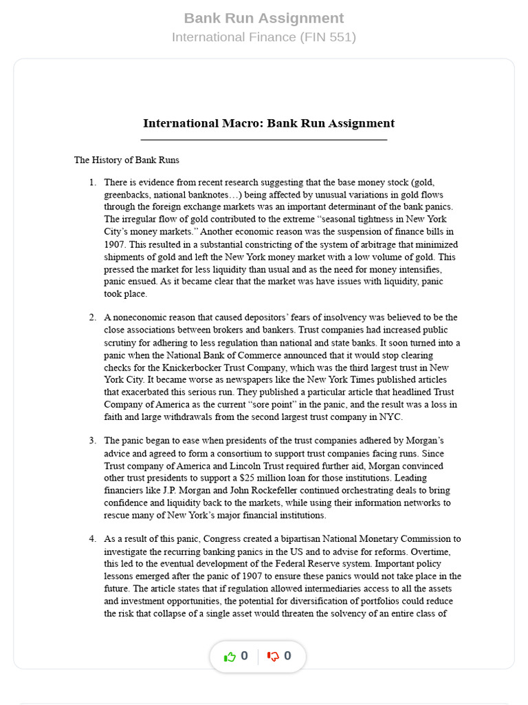 Bank Run Analysis and History | PDF | Bank Run | Banks