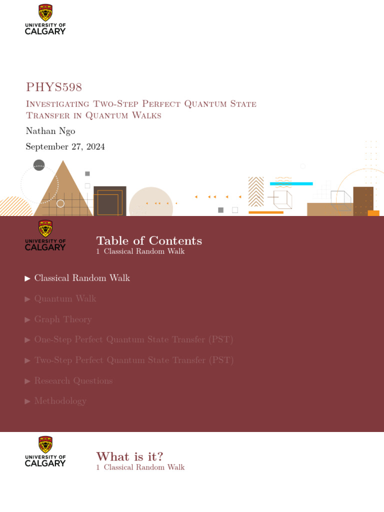 PHYS598_Presentation-3 | PDF | Graph Theory | Quantum Mechanics