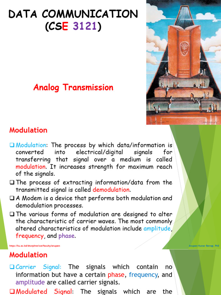 Lecture3 - Analog Transmission | PDF | Modulation | Frequency Modulation