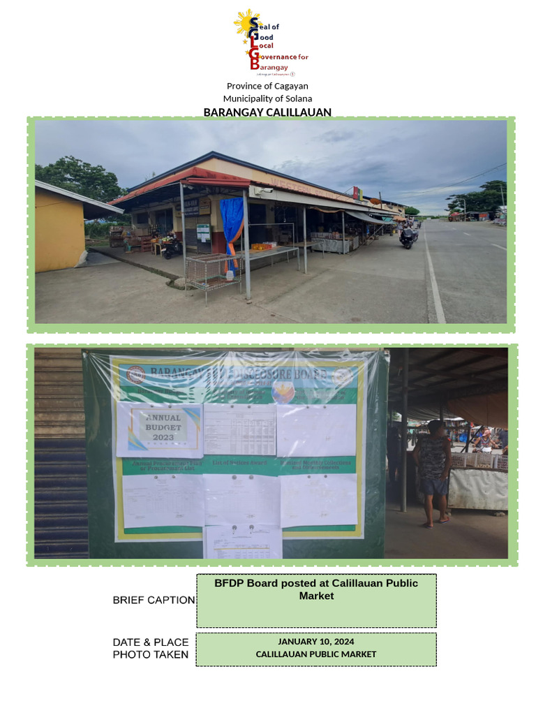 DRR Equipment SGLGB TEMPLATE - Photo Documentation (DRR) | PDF