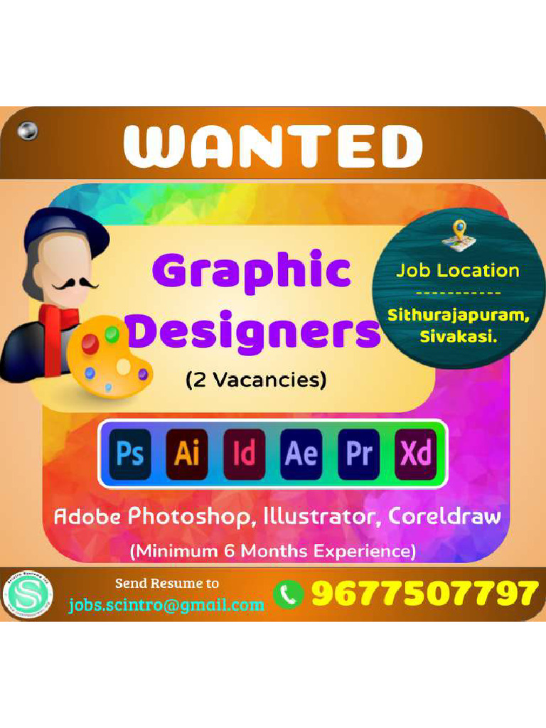 Wanted Graphic Designer | PDF