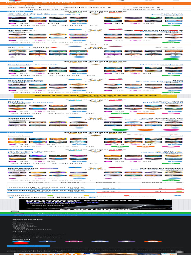 12-Win Grand Challenge Decks - RoyaleAPI | PDF