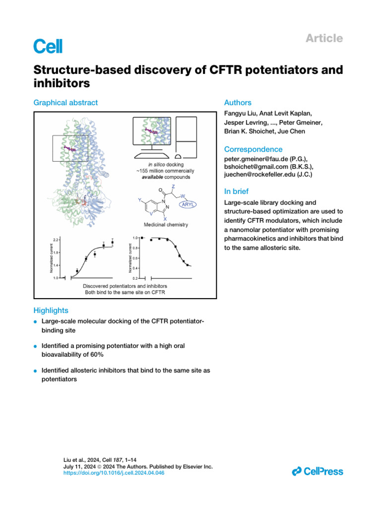 Docking Cell 2024 | PDF | Biochemistry | Chemistry