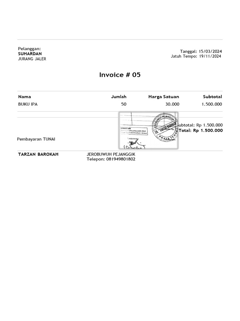 Invoice 5 Ipa | PDF