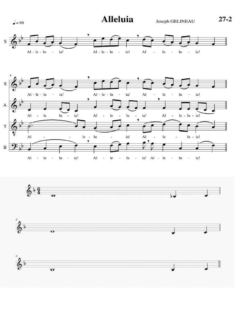 Alleluia Gelineau | PDF