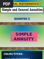 Simple and General Annuities | PDF | Present Value | Interest