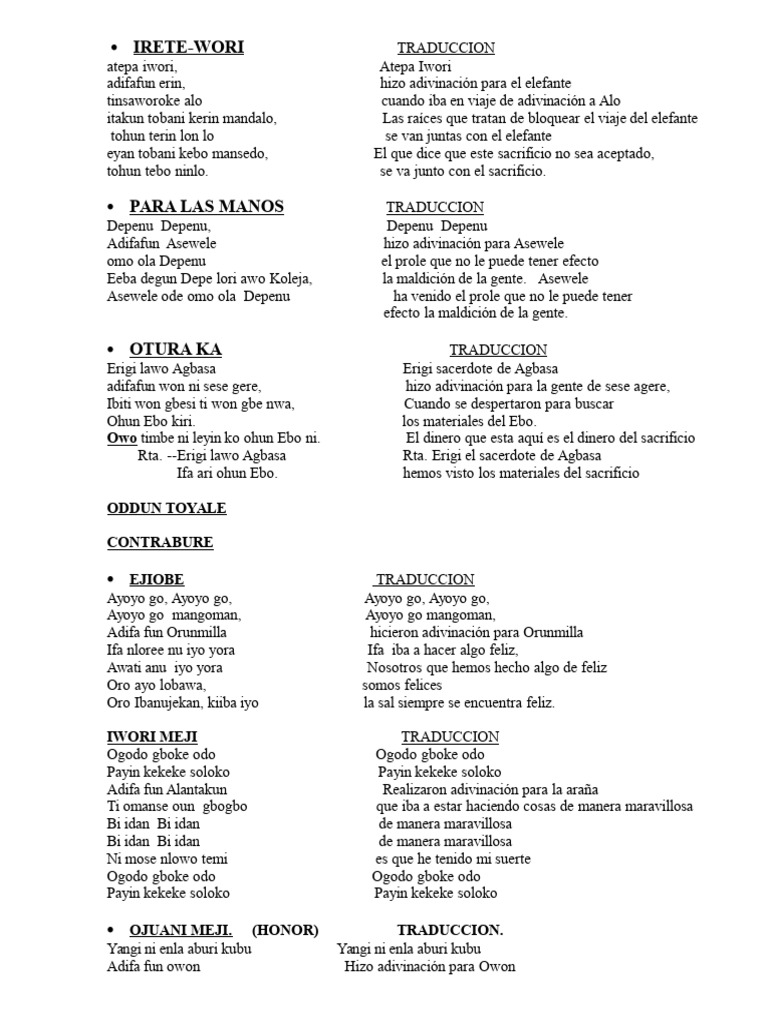 Rezos Del Ebbo | PDF | Religión étnica | Religiones religiosas