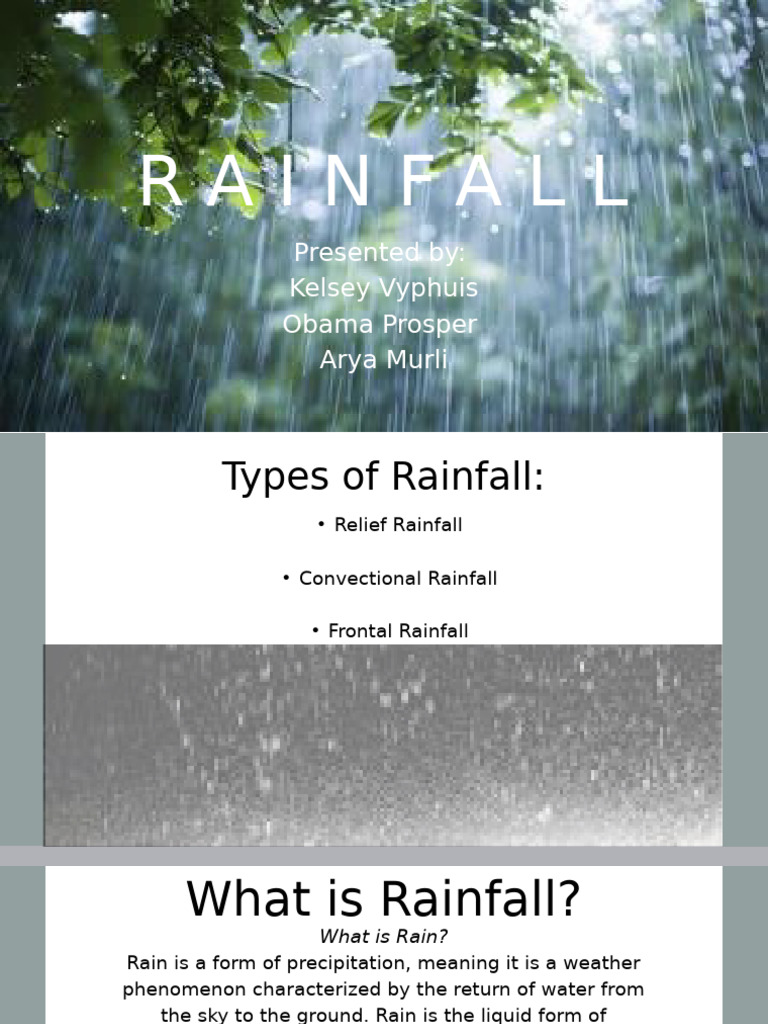 Types and Mechanisms of Rainfall | PDF | Precipitation | Rain