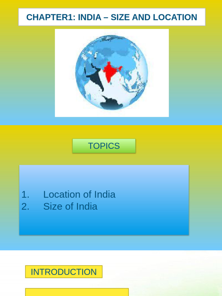 India: Size and Geographic Location | PDF | Indian Ocean | Asia