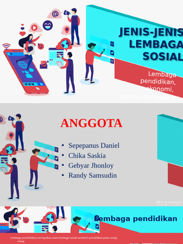Kelompok 5 - JENIS LEMBAGA SOSIAL | PDF | Politik | Agama & Spiritualitas