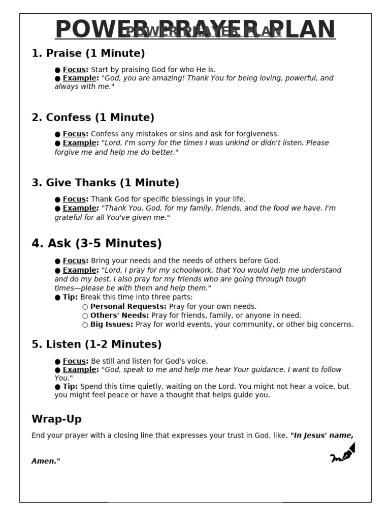 Power Prayer Plan - pdf-5764329 | PDF