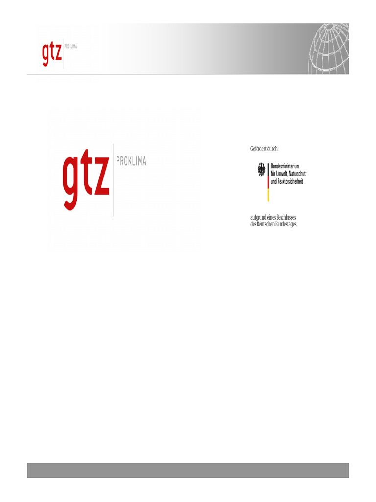 GTZ Proklima-Projects Within IKI - CD-Version | PDF ...