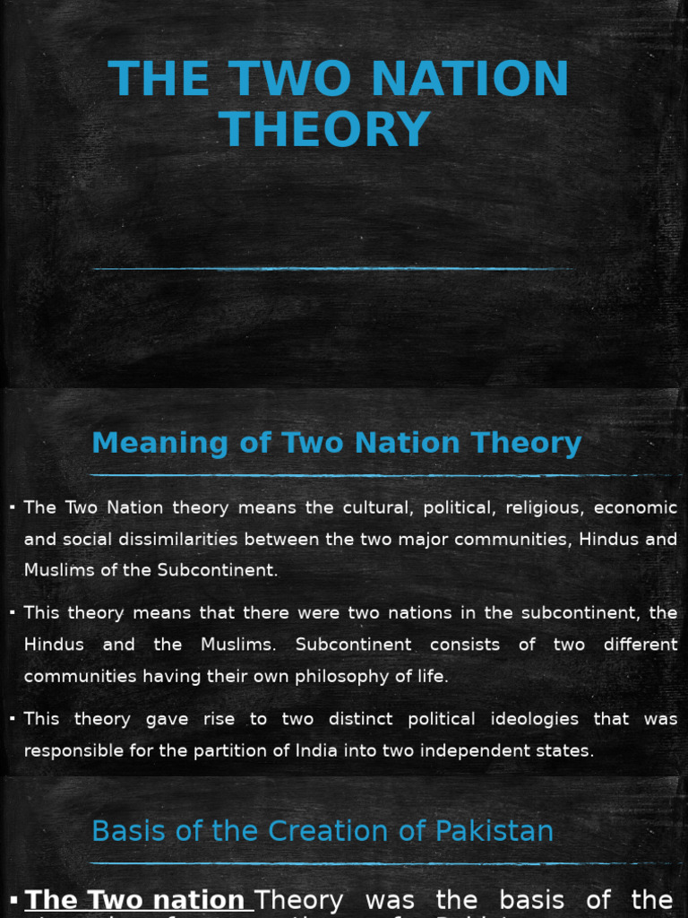 Understanding the Two Nation Theory | PDF | Two Nation Theory | Urdu