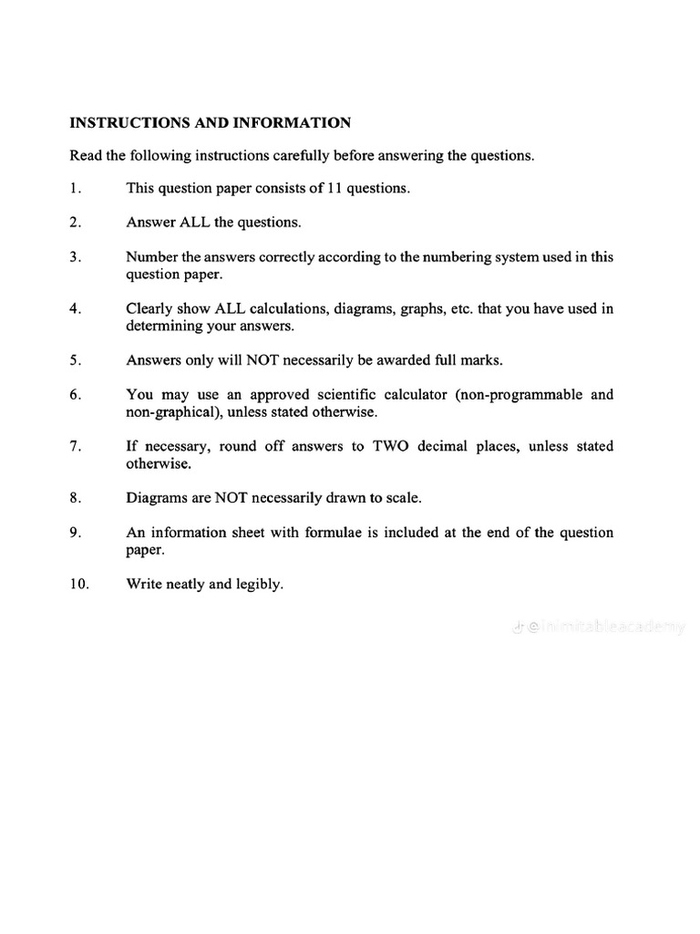 MATHS P1 Practice | PDF