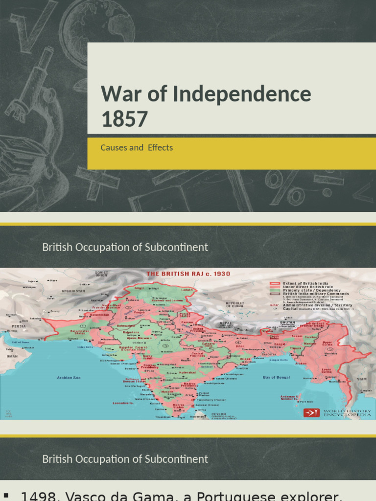 Second Slides of War of Independence 1857 | PDF | Indian Rebellion Of 1857