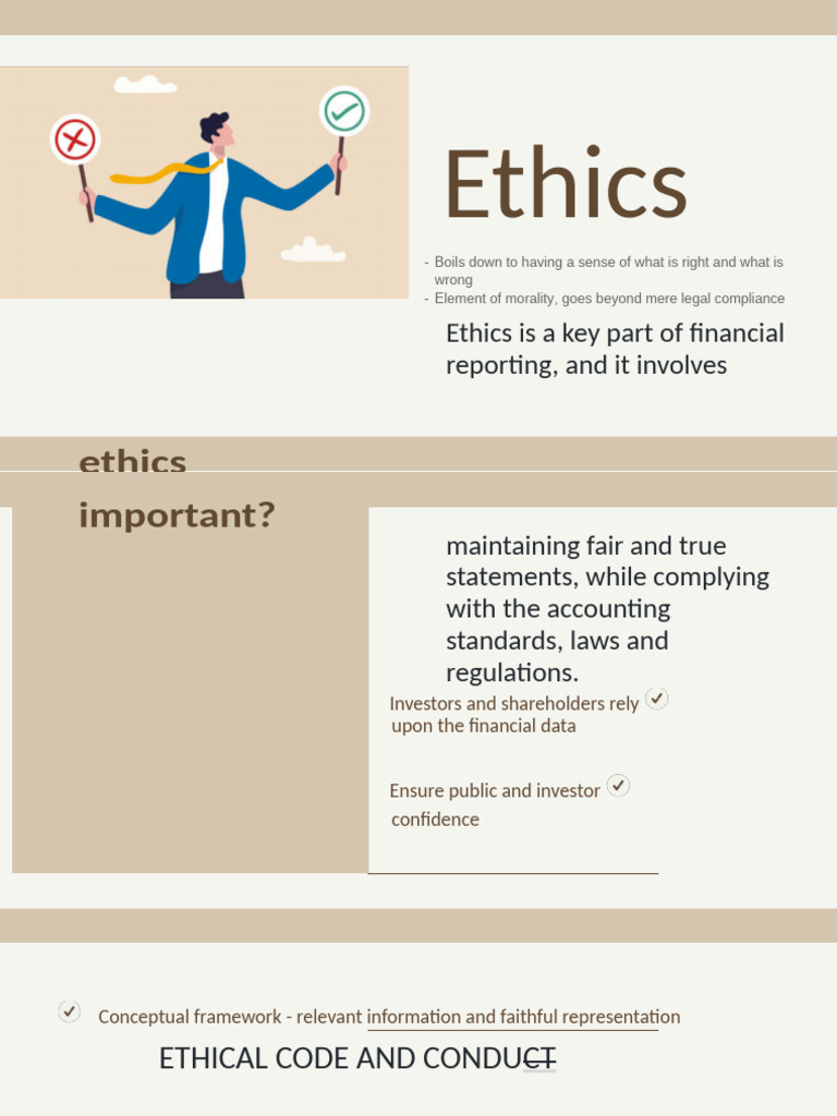 Key Principles of Ethical Financial Reporting | PDF | Law