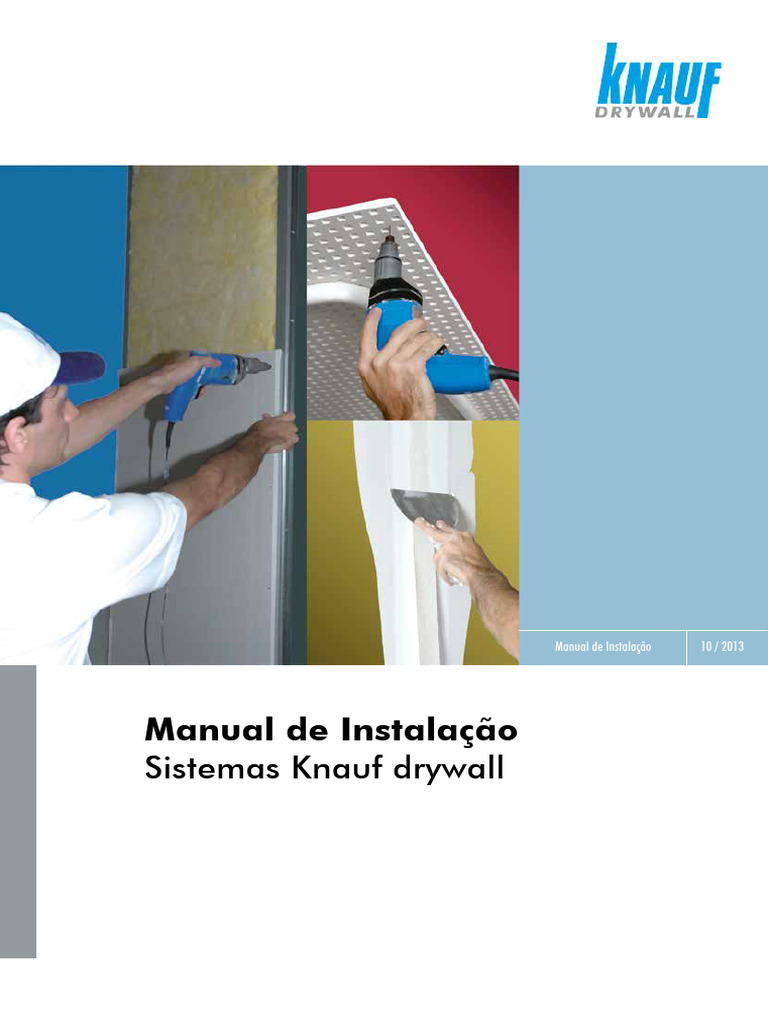Manual Instalacao Knauf | PDF | Drywall | Parafuso