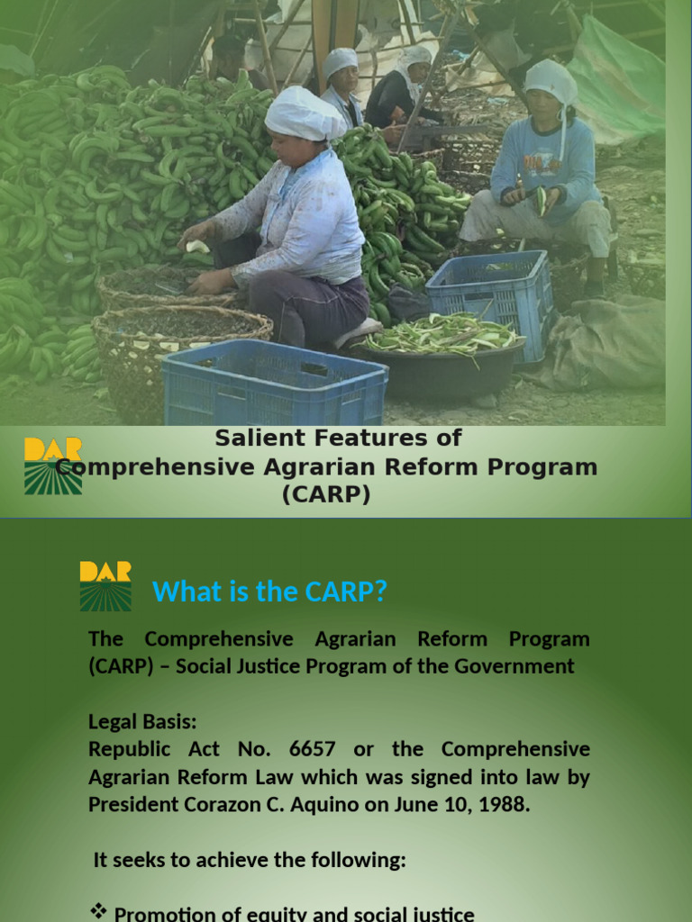 Agrarian Reform Program v.1 | PDF
