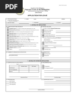 CS Form No. 6, Revised 2020 (Application For Leave) (Secured) | PDF ...