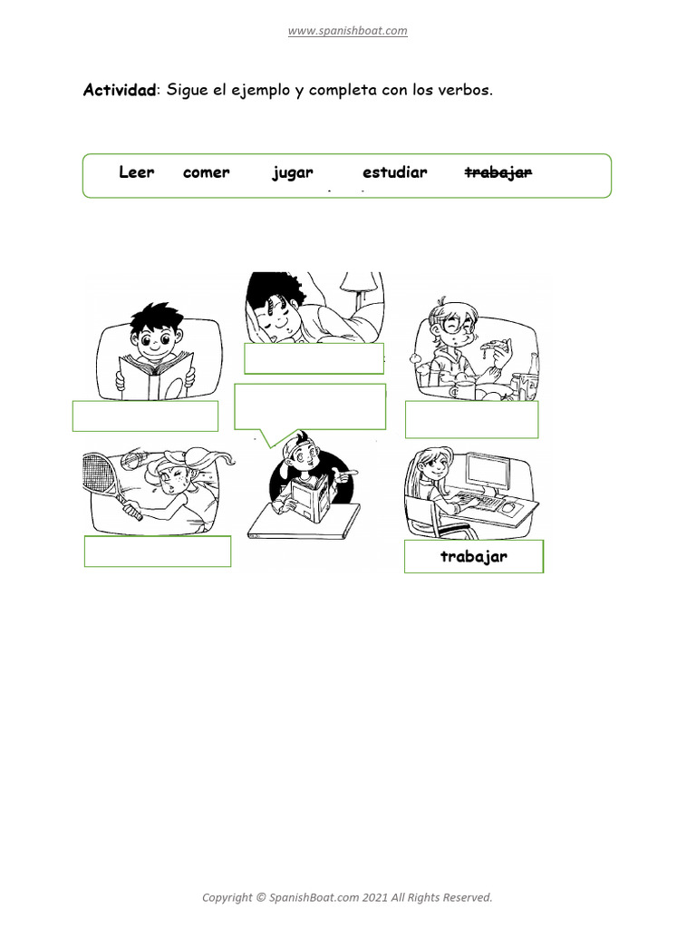 Spanish Verbs Vocabulary 2 | PDF