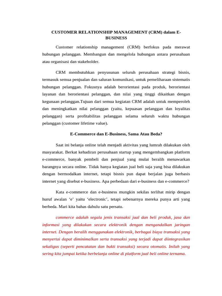 Customer Relationship Management | PDF