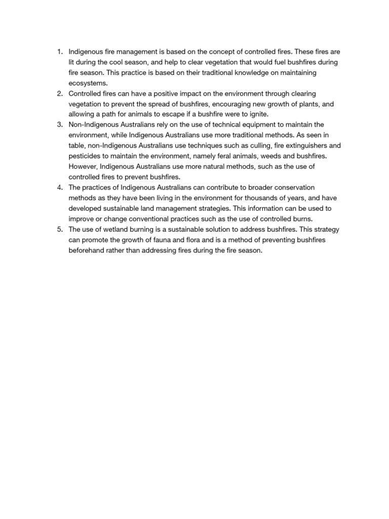 Indigenous Land Management Task | PDF