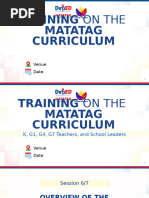 MATATAG Curriculum Instructional Design Framework | PDF
