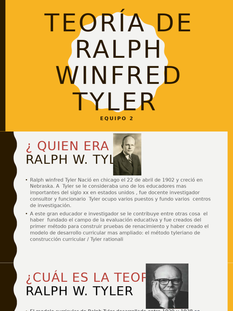 Teoría y Modelo Curricular de Tyler | PDF | Plan de estudios | Science