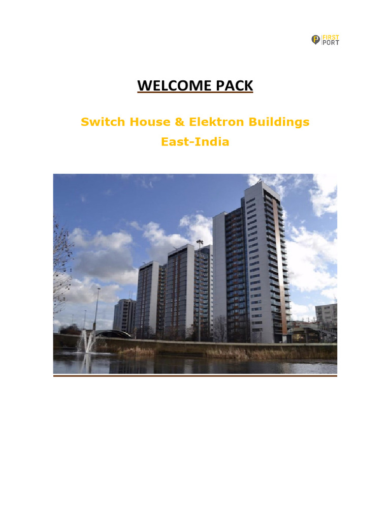 Elektron and Switch House Welcome Pack | PDF | Waste | Elevator